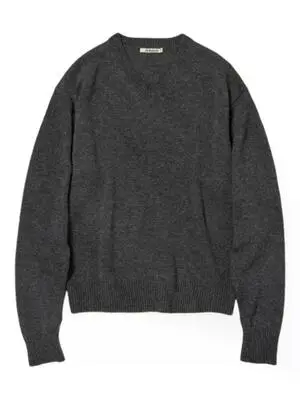 Auralee V-neck Cashmere Sweater
