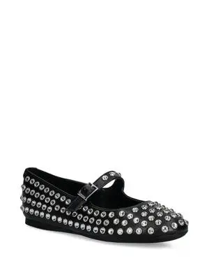 Guess Studded Buckle Ballet Flats - Black