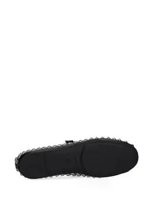 Guess Studded Buckle Ballet Flats - Black