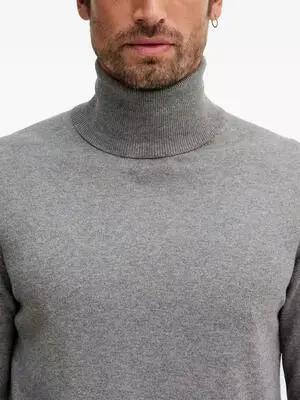 Geox Roll-neck Sweater With Logo Plaque