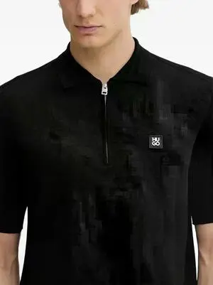 Hugo Zip Logo Polo Shirt