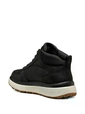 Geox Granito + Grip Lace-up Fastening Boots - Black