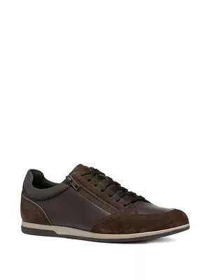 Geox Lace-up Sneakers With Zip Detail