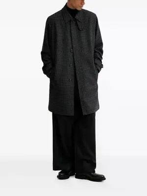 Hugo Houndstooth Buttoned Coat