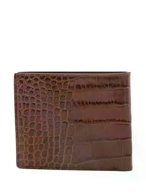 TOM FORD Crocodile-embossed Bi-fold Wallet