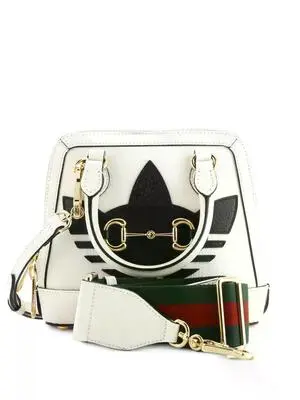 Gucci X Adidas Horsebit 1955 Top Handle Satchel - Black
