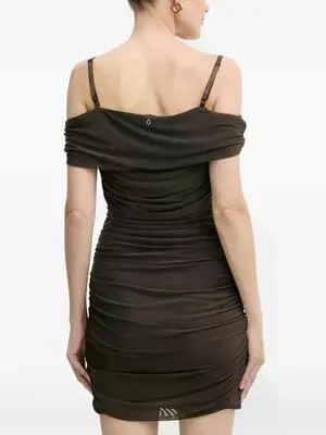 Guess Ruched Strap Off-the-shoulder Dress