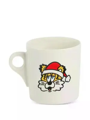Kenzo Verdy Market Holidays Tiger Face-graphic Logo Mug - Neutrals