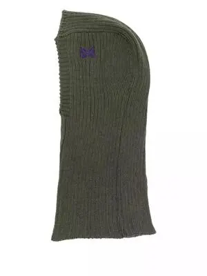 Needles Embroidered Wool Balaclava - Green