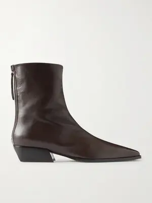 EMME PARSONS Minori Leather Ankle Boots Brown