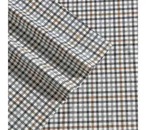 Eddie Bauer Griffin Plaid Beige Cotton Percale Ing Sheet Set