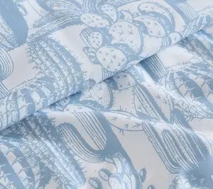 Wrangler Cactus Toile Blue Full Microfiber Shee T Set