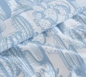 Wrangler Cactus Toile Blue Queen Microfiber She Et Set