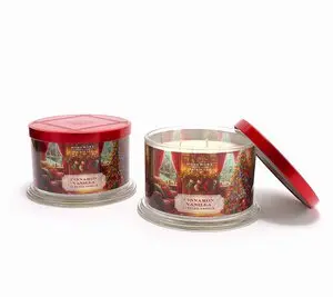 HOMEWORX BY SLATKIN + CO. As Is S/2 18oz Cinn Vanilla Candles - One-color