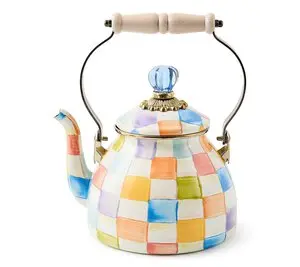 MACKENZIE-CHILDS As Is Check Tea Kettle Collective - One-color