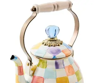 MACKENZIE-CHILDS As Is Check Tea Kettle Collective