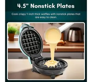 ELITE Cuisine Mini Waffle Snack Maker, 300w, Mi Nt