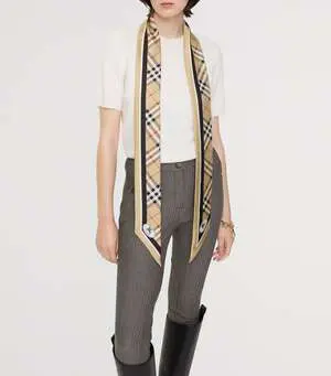 Burberry Silk Check Twilly