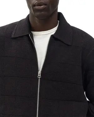 Rag & Bone Melrose Window Pane Full Zip Sweater