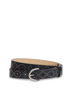 Rag & Bone Maisie Studded Belt - Black