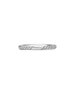 David Yurman Cable Collectibles Stack Ring - Silver