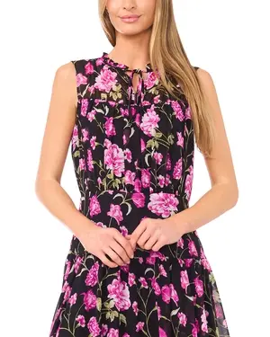 CECE DUPRAZ Shirred Midi Dress