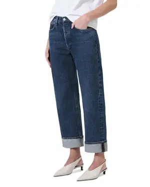 AGOLDE Fran High Rise Straight Jeans