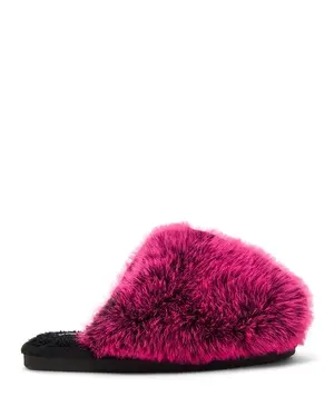 Steve Madden Poof Slippers - Fushia