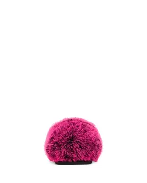 Steve Madden Poof Slippers - Fushia