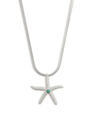 Ettika Starfish Pendant Necklace - Turquoise