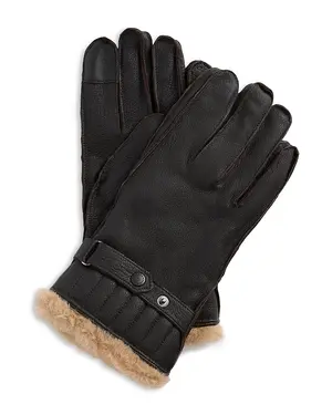 Barbour Leather Utility Gloves - Brown