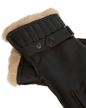 Barbour Leather Utility Gloves - Brown