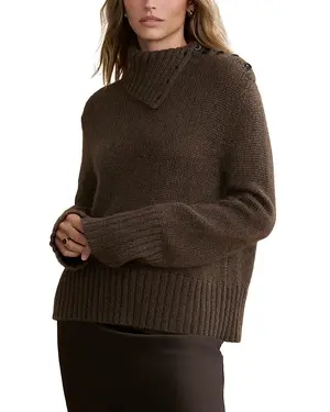Jenni Kayne Cashmere Jackie Sweater - Bramble