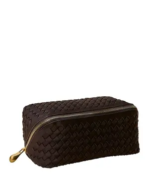 NAGHEDI Caravan Woven Cosmetic Pouch - Chocolate