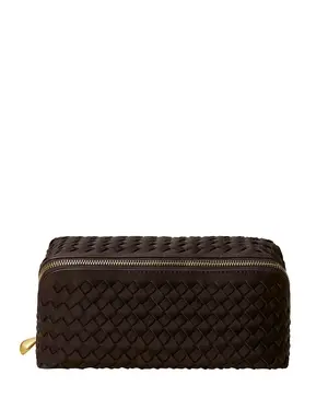 NAGHEDI Caravan Woven Cosmetic Pouch - Chocolate