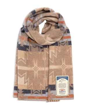Faherty Brand Doug Good Feather Reversible Scarf