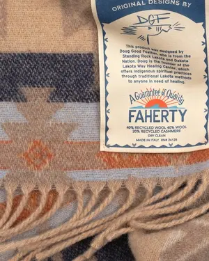 Faherty Brand Doug Good Feather Reversible Scarf