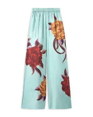 Women's Silk Palazzo Pants