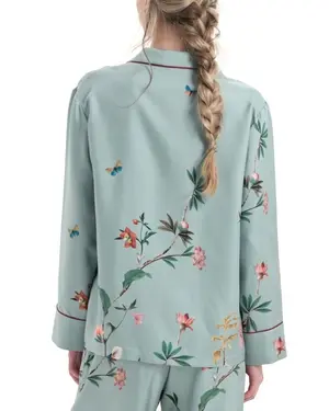 La DoubleJ Silk Pajama Shirt
