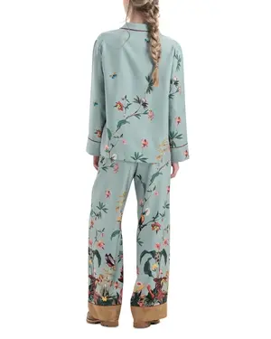 La DoubleJ Silk Pajama Shirt