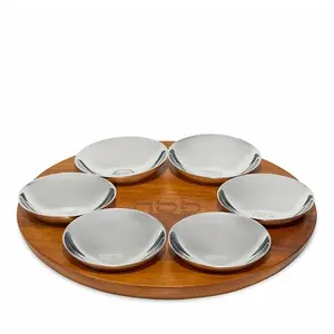 NAMBE Unity Seder Plate - Silver