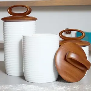 NAMBE Breaking Bread Canisters, Set Of Three
