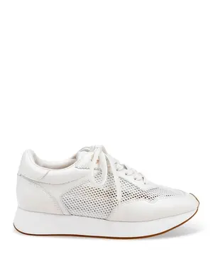 L'Agence Deepa Sneakers - White Leather