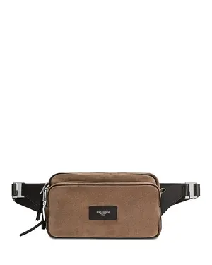 Dolce & Gabbana Suede Belt Bag - Nut/black
