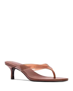 Black Suede Studio Kitten Heel Sandals For Women
