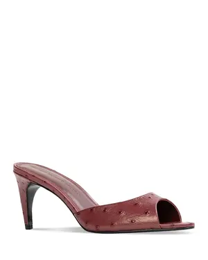 Black Suede Studio Mule Heels