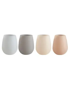 PORTER GREEN Fegg Silicone Unbreakable Glasses Set Of 4 - Winter