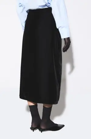 Deluc Mason Velvet Midi Skirt