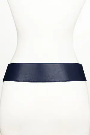 RAINA BELTS Vixen Color Block Belt - Navy