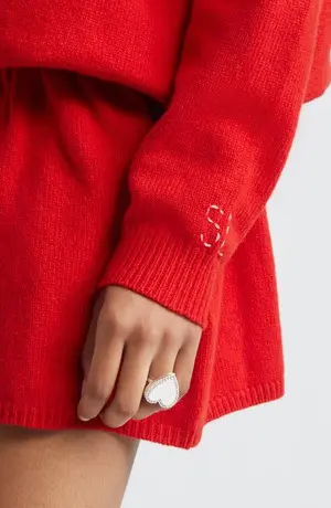 Sandy Liang Heart Mirror Ring